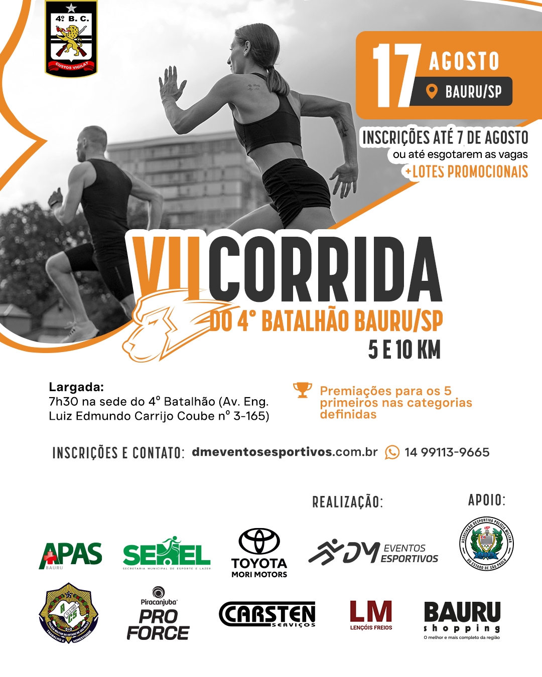 VII CORRIDA DO 4º BATALHÃO - DM Eventos Esportivos